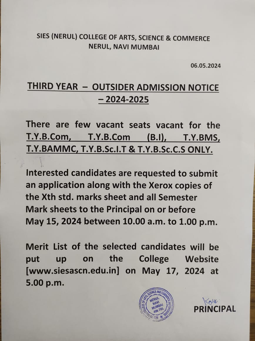 SIES(Nerul) College of Arts, Science and Commerce (Autonomous)